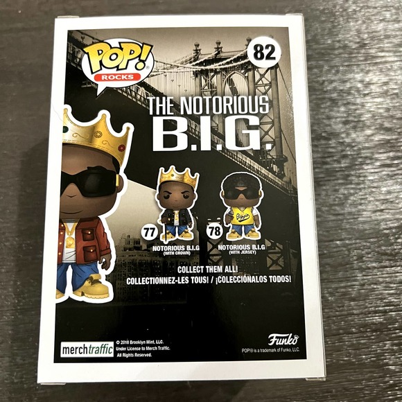 Funko | Toys | Funko Pop Rocks 82 The Notorious Big With Crown Toy ...